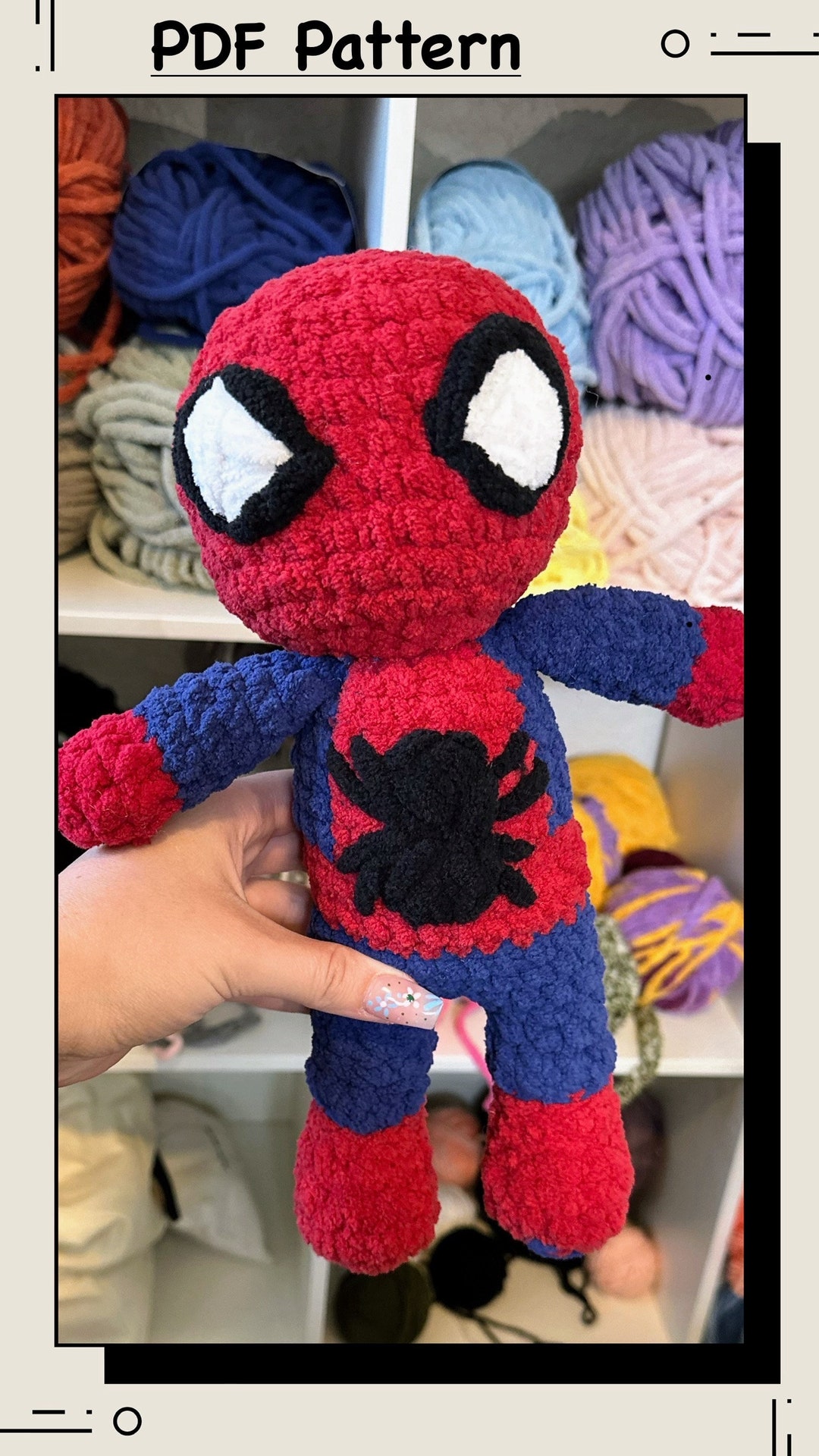 Spider-man Crochet Pattern - Etsy