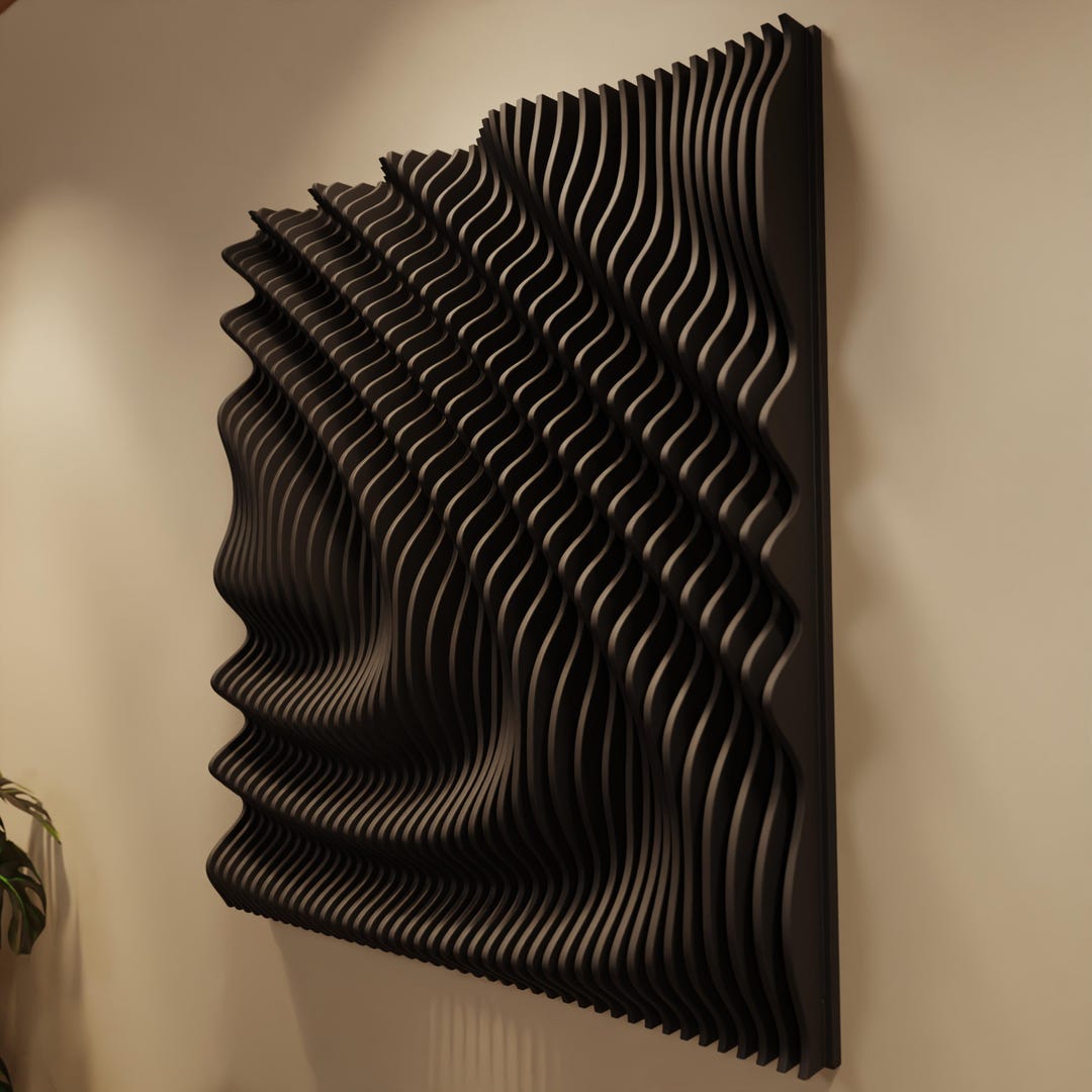 JUNA XL | Parametric Wood Wall Art & Acoustic Panel | 3D Sound Diffuser ...