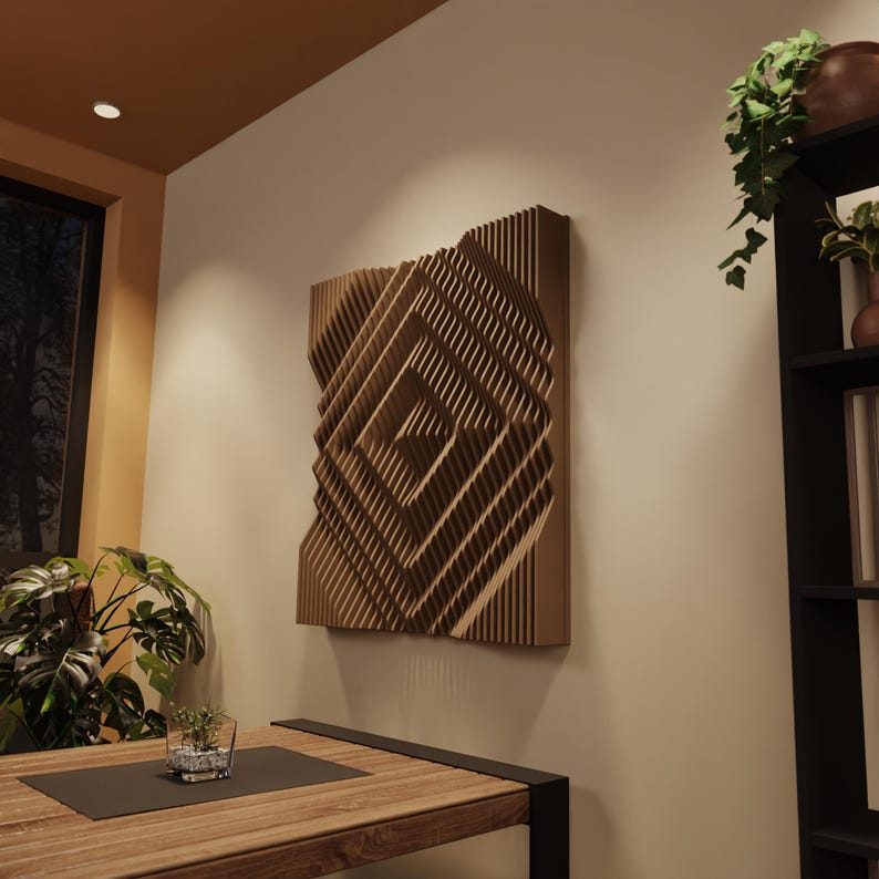 SORA XL | Parametric Wood Wall Art & Acoustic Panel | 3D Sound Diffuser ...