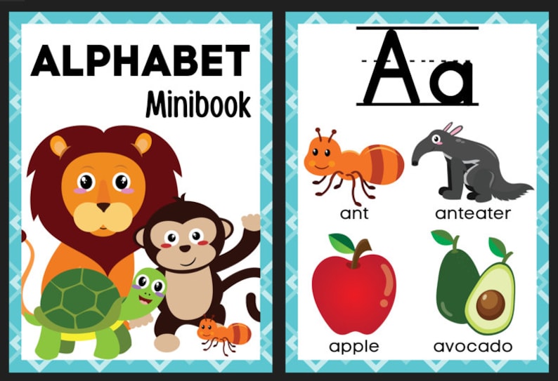 Interactive Alphabet Letters - Etsy