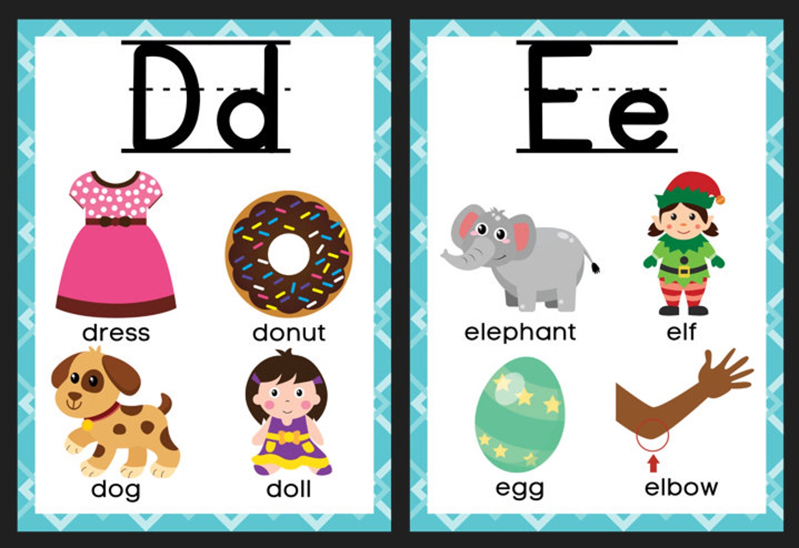 Interactive Alphabet Letters - Etsy