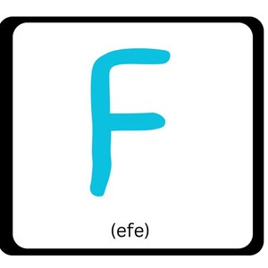 Spanish Alphabet Flash Cards - Etsy