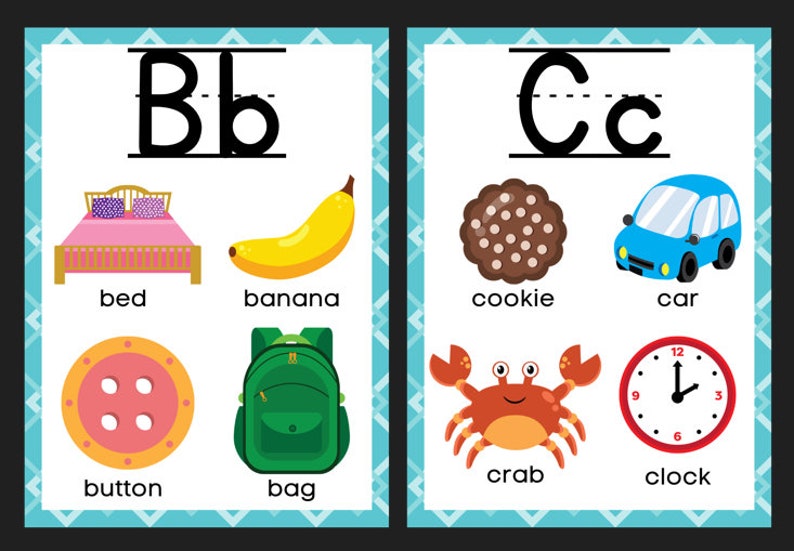 Interactive Alphabet Letters - Etsy