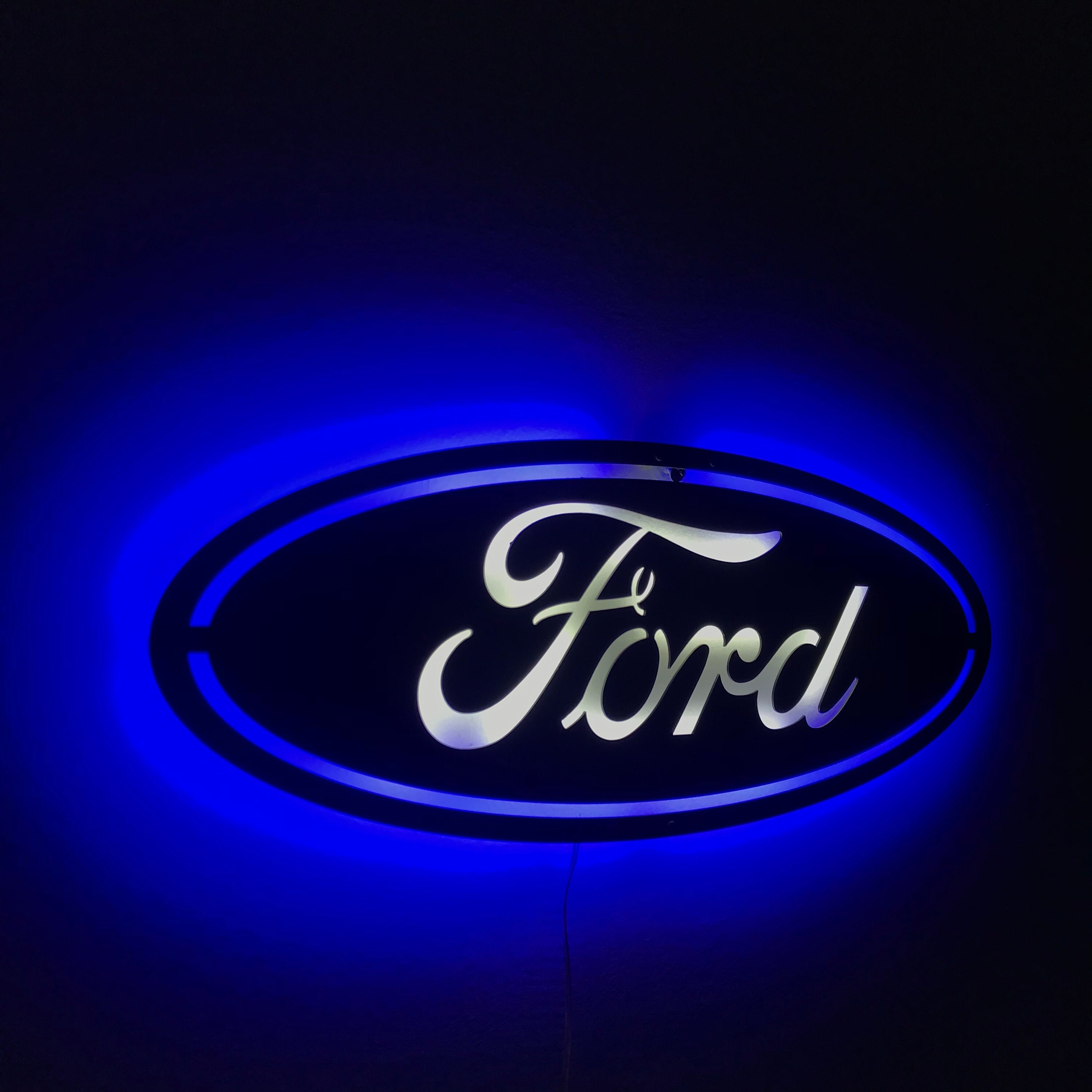 Ford Metal Led Sign, Ford Garage Decor, Ford Sign, Car Decor, Ford Led ...
