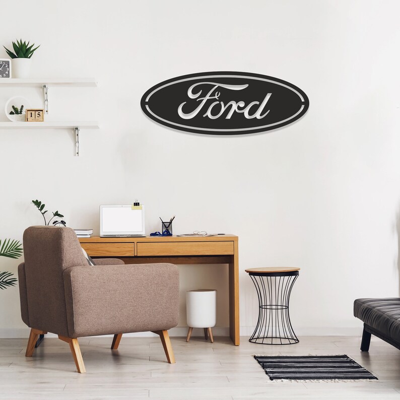 Ford Metal Led Sign, Ford Garage Decor, Ford Sign, Car Decor, Ford Led ...
