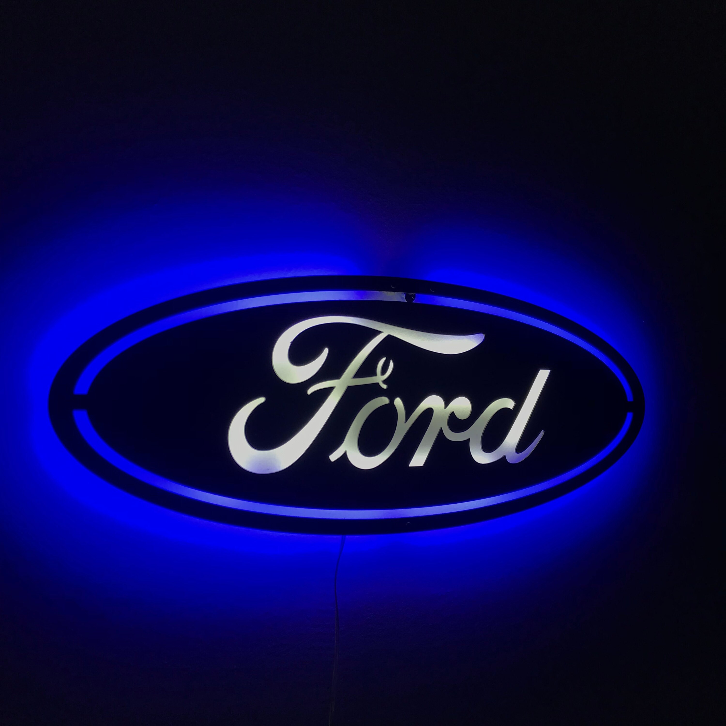 Ford Metal Led Sign, Ford Garage Decor, Ford Sign, Car Decor, Ford Led ...