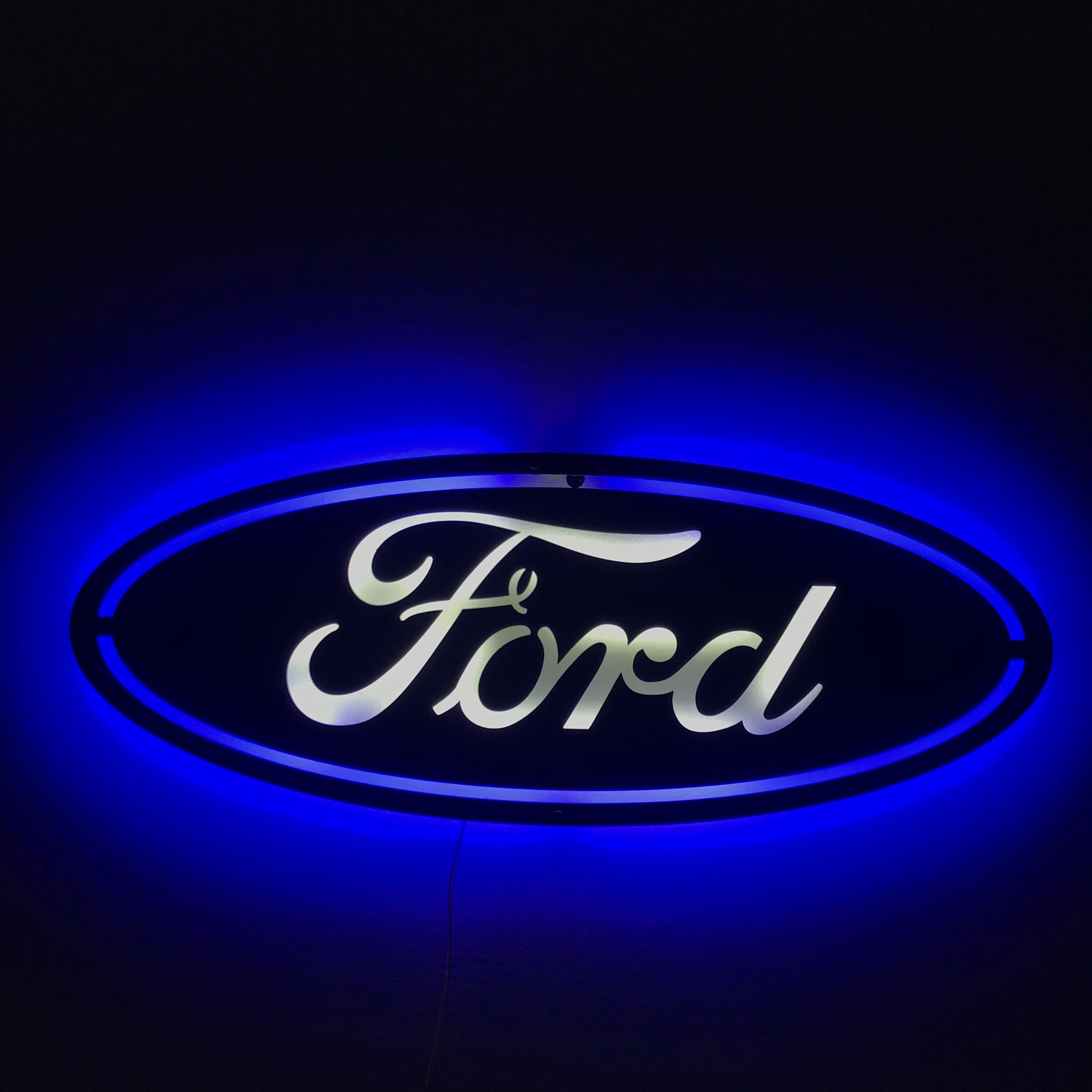 Ford Metal Led Sign, Ford Garage Decor, Ford Sign, Car Decor, Ford Led ...