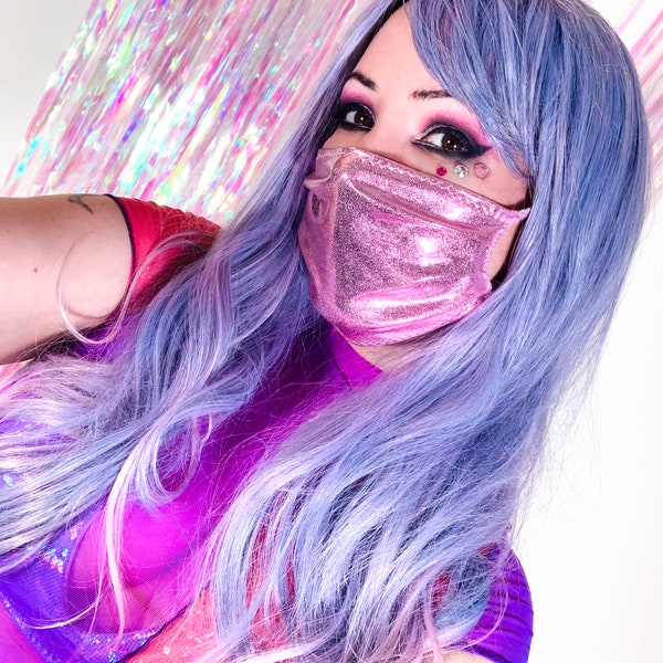 Holographic Face Mask - Etsy