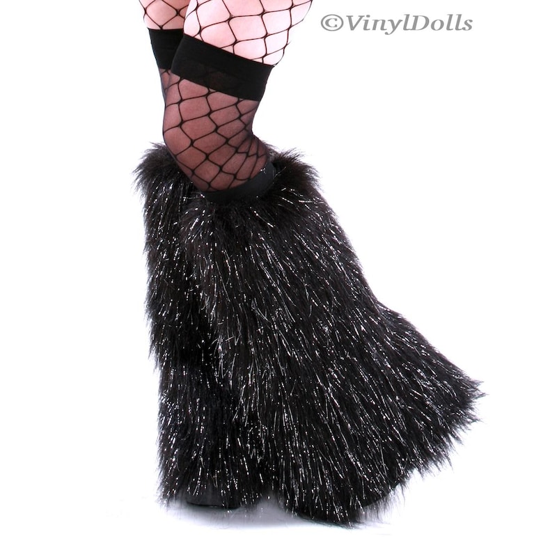 Fuzzy High Boots - Etsy