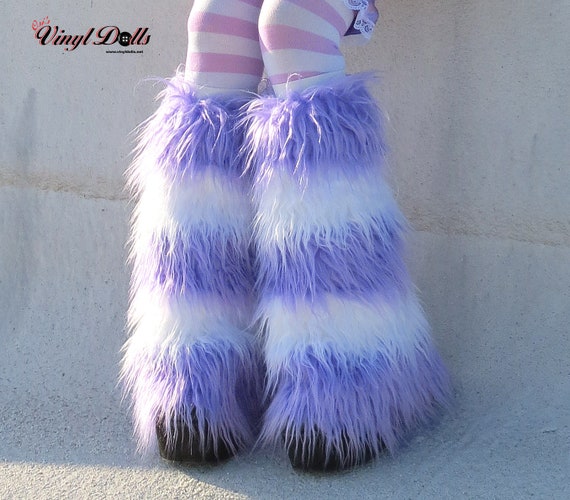 Light Purple White Striped Rave Fluffies Pastel Raver Furry | Etsy