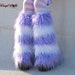 Light Purple White Striped Rave Fluffies Pastel Raver Furry | Etsy