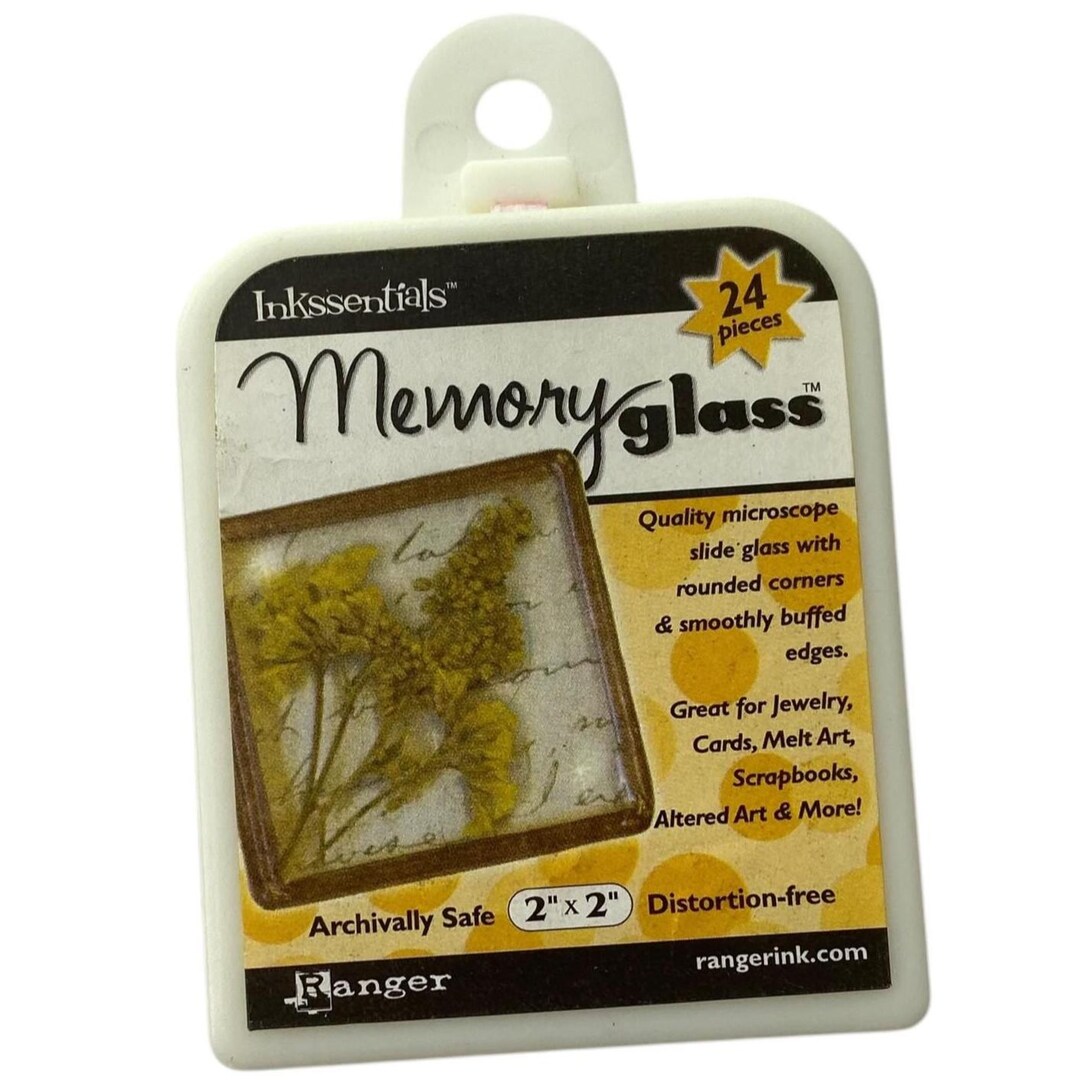 Ranger Ink Inkssential Memory Glass 1 1/2 X 1 1/2 in 24 Pieces Keep ...