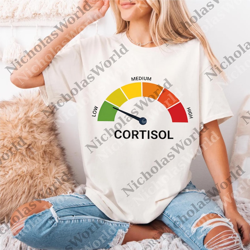 High Cortisol Low Cortisol Funny Png, Relatable Nervous System Graphic ...