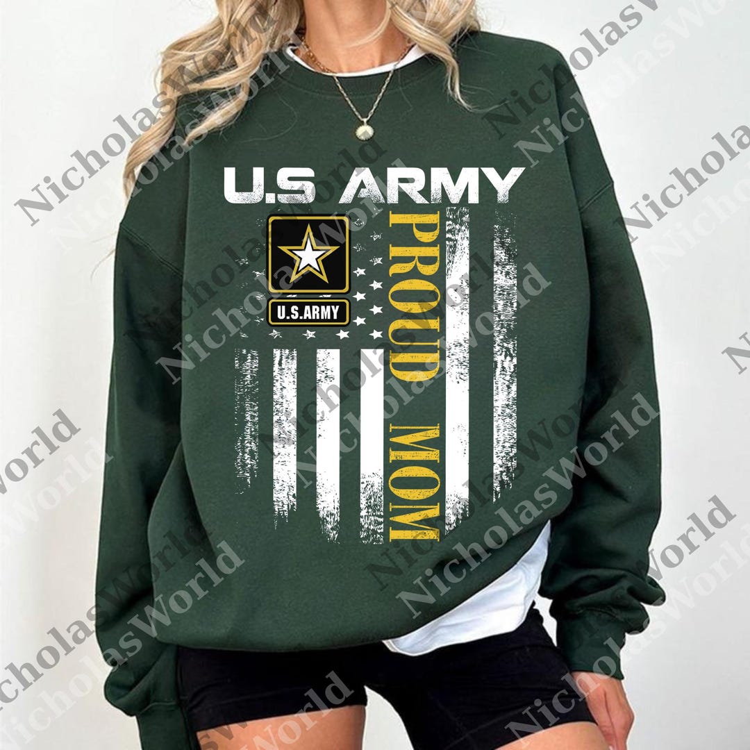 Vintage U.S. Army Mom Png, Proud Army Mom Png, Military Mom Digital ...