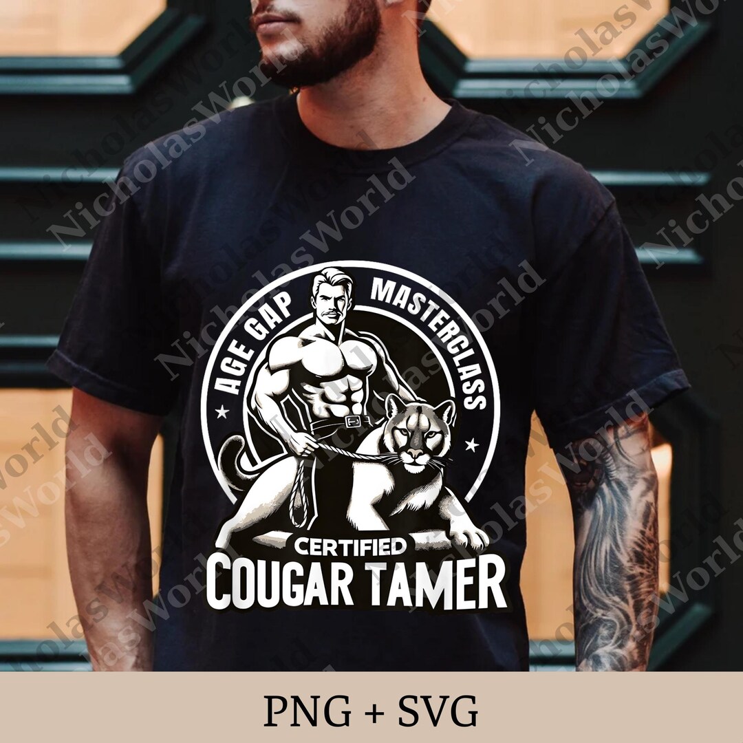 Certified Cougar Tamer Png, Funny Meme Parody Png, Funny Sarcastic Meme ...