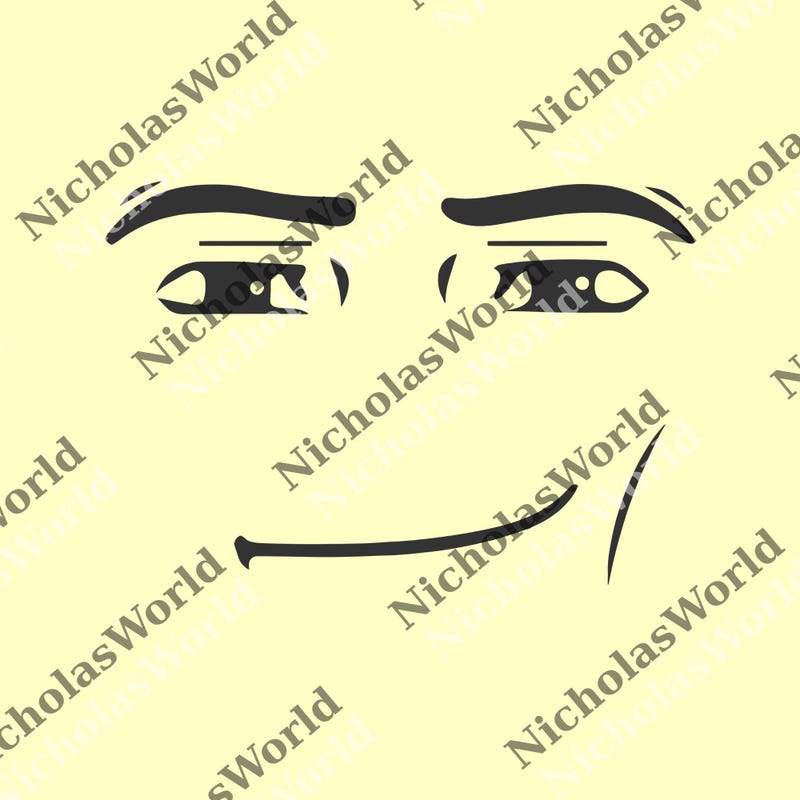 Roblox Man Face Png - Etsy