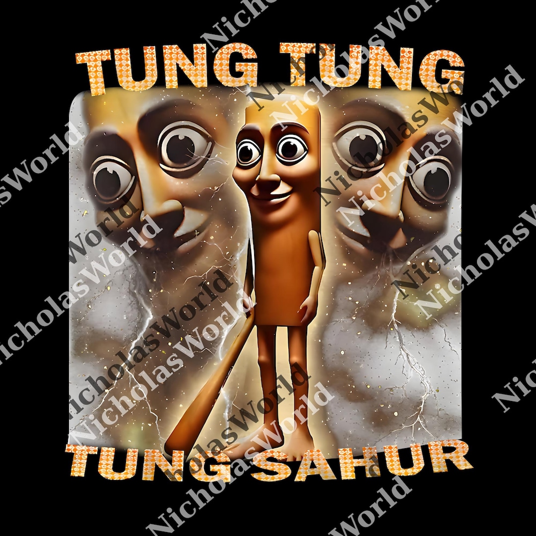 Tung Tung Tung Sahur Png, Funny Bootleg Png, Italian Brainrot Png ...
