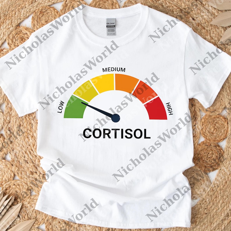 High Cortisol Low Cortisol Funny Png, Relatable Nervous System Graphic ...