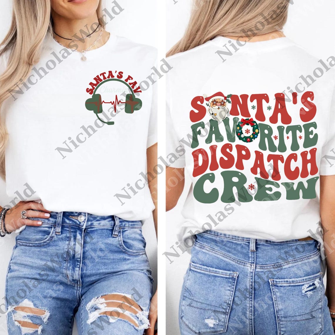 Funny 911 Dispatcher Christmas Png, Trucking Png, Freight Digital ...