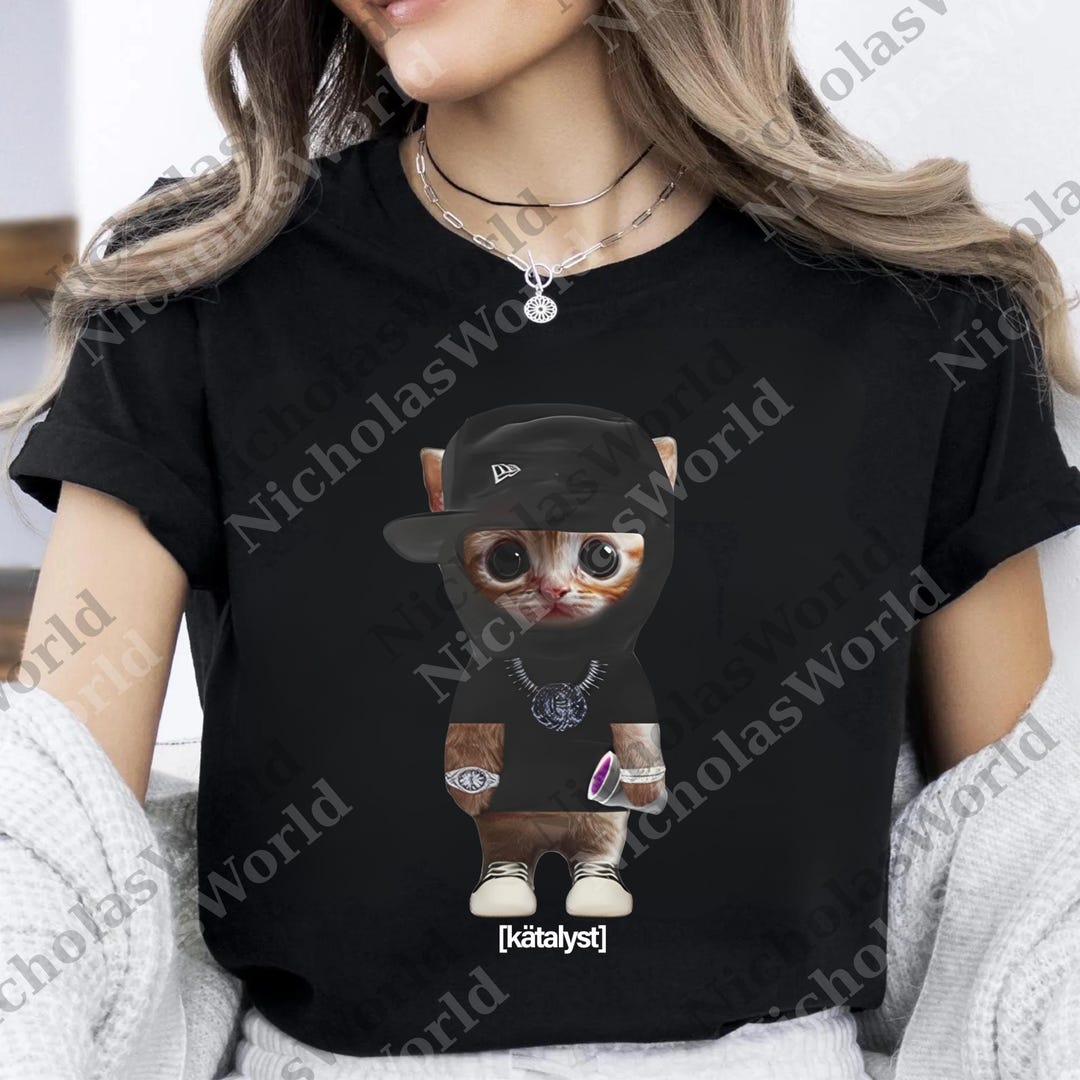 Funny Yeat Kitty Cat Png, Vintage Cat Png, Gen Z Joke Digital, Stupid ...