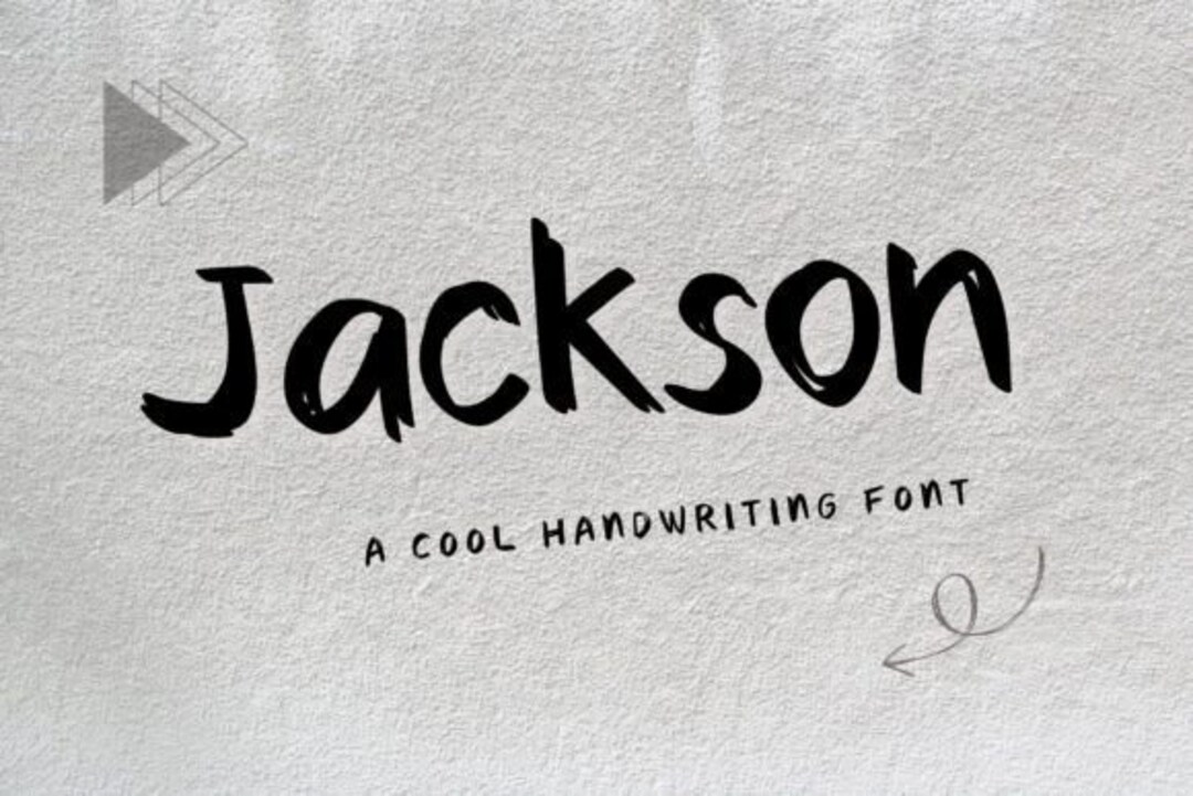 Jackson Font, Bold Font, Cricut Fonts, Casual Font, Modern Font ...