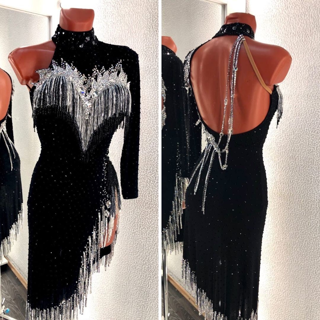 Latin Ballroom Dress.latin Dance Dress.salsa Dress.ballroom Dresses ...