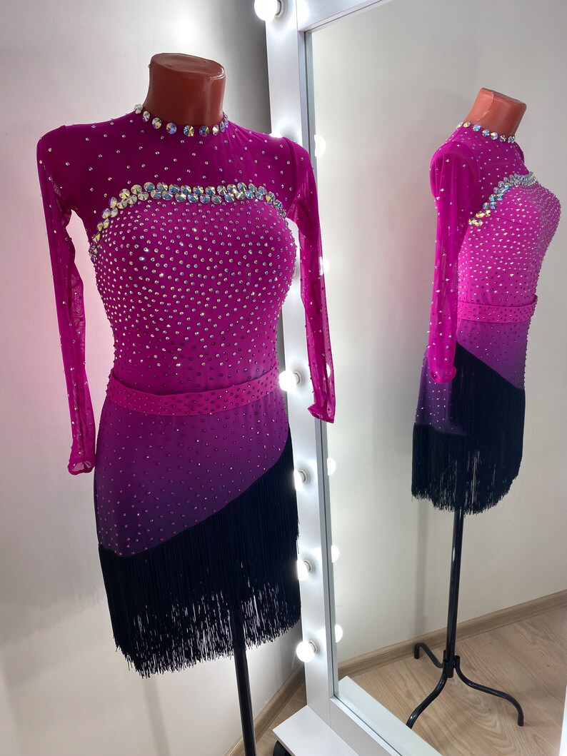 Latin Ballroom Dress. Rhythm Dress. Competition Dress. Latin Dance ...