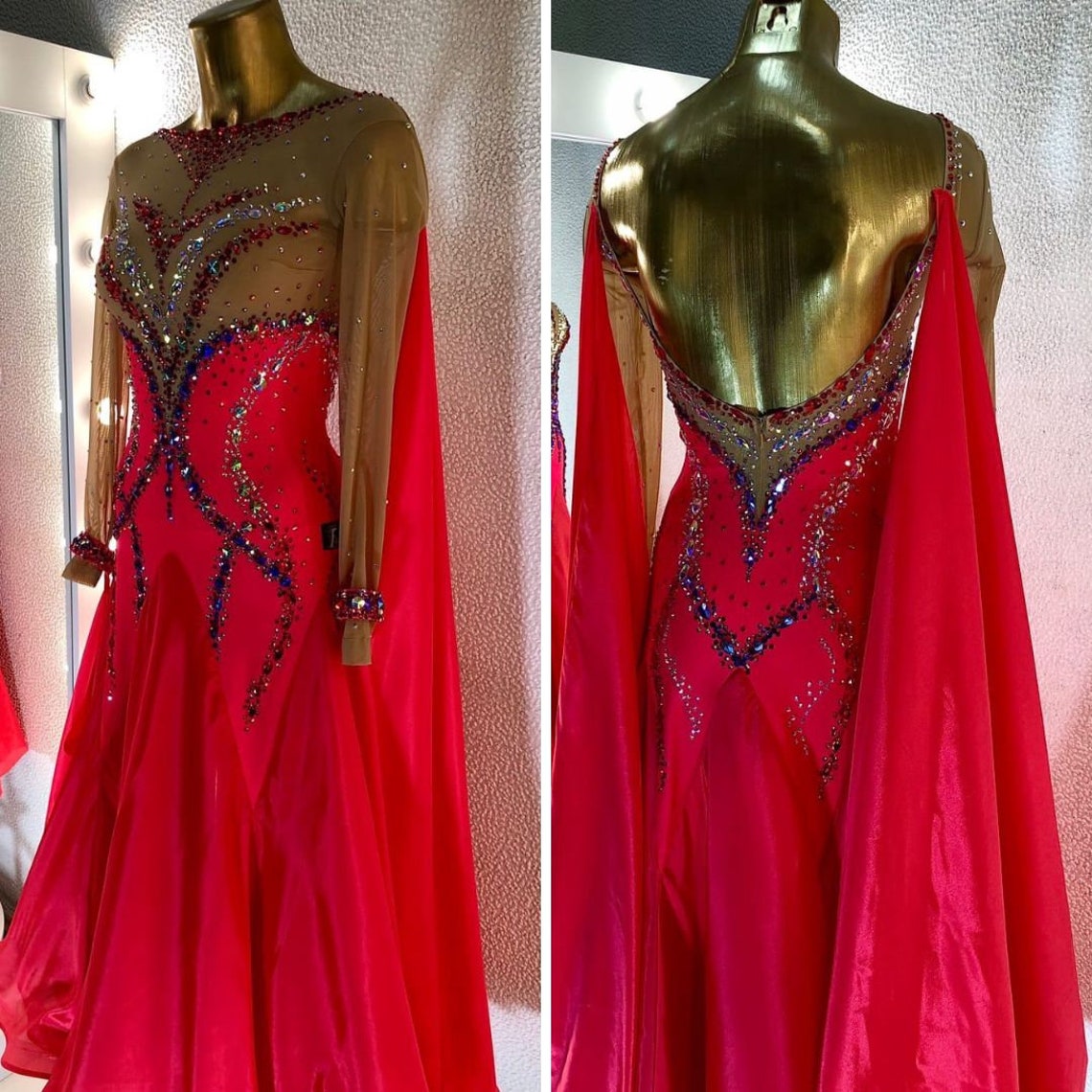 Ballroom Dance Dress for Women. American Smooth Dress. Ballroom Dress ...