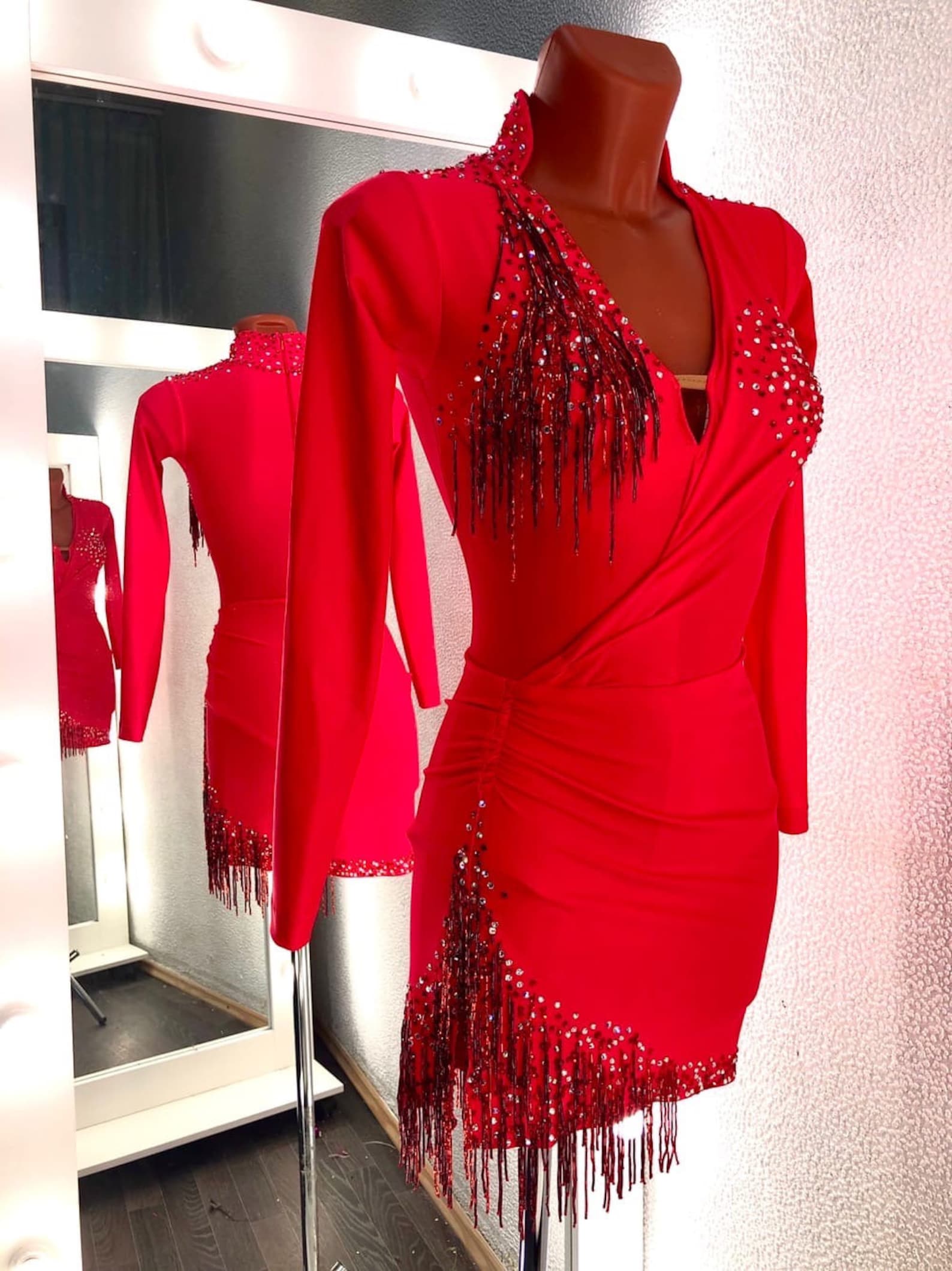 Latin Ballroom Dress.latin Dance Dress.salsa Dress.ballroom Dresses ...