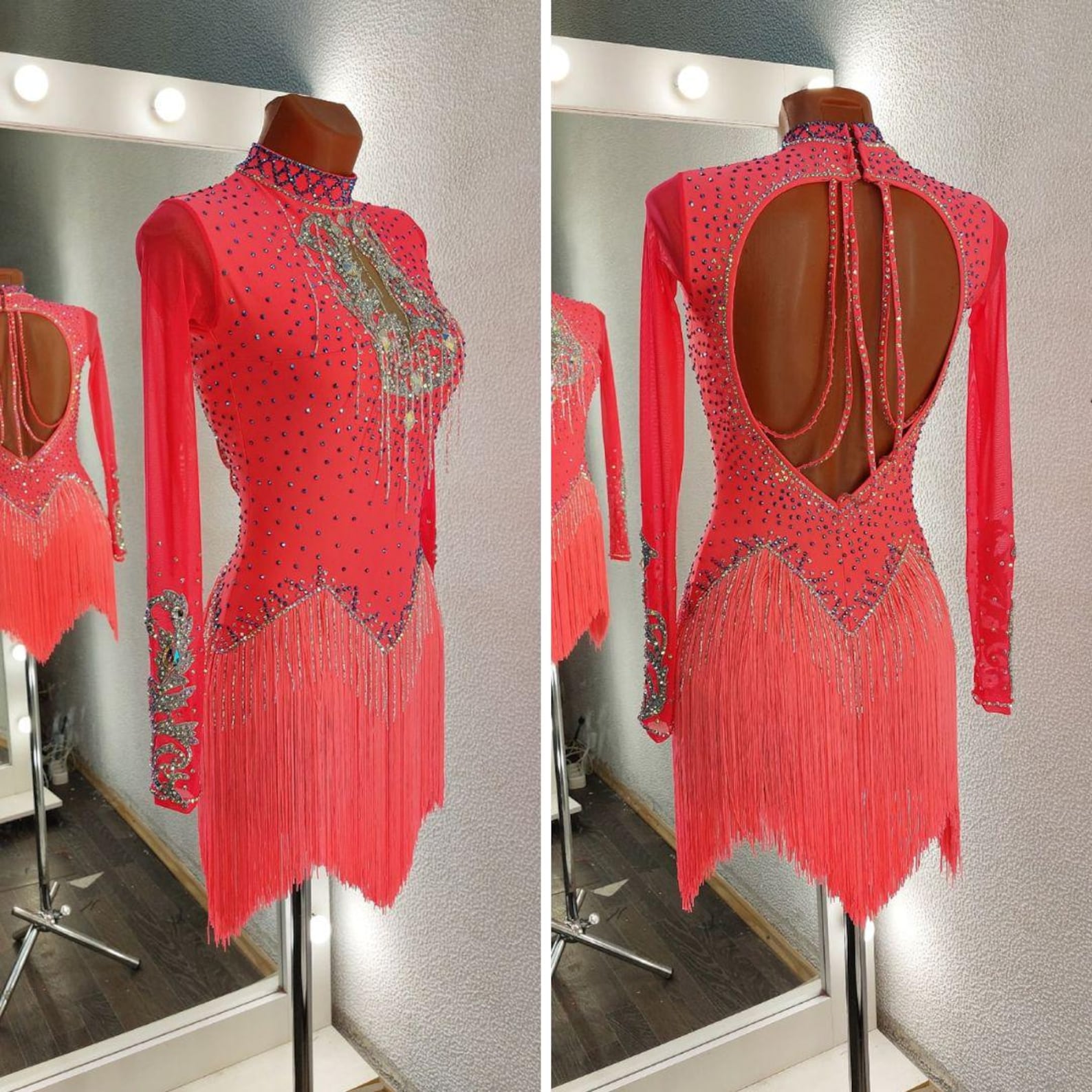 Latin Ballroom Dress.latin Dance Dress.salsa Dress.ballroom Dresses ...