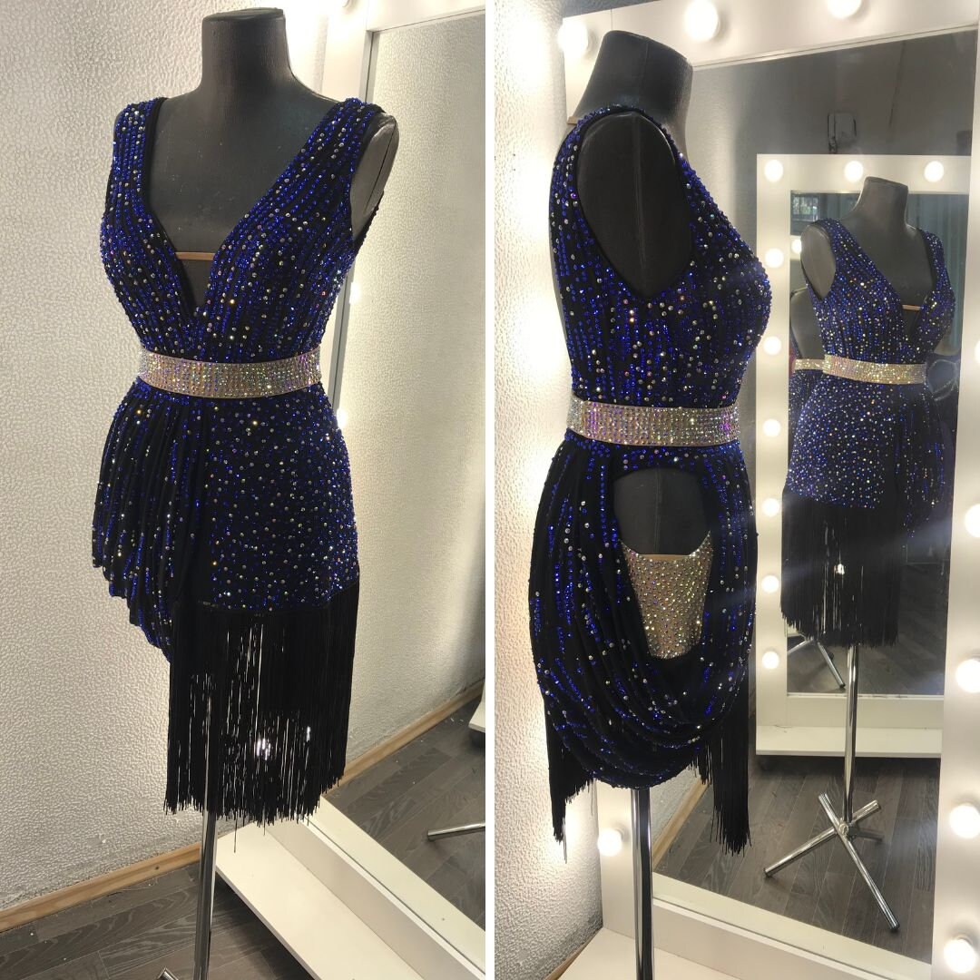 Latin Ballroom Dress.latin Dance Dress.salsa Dress.ballroom Dresses ...