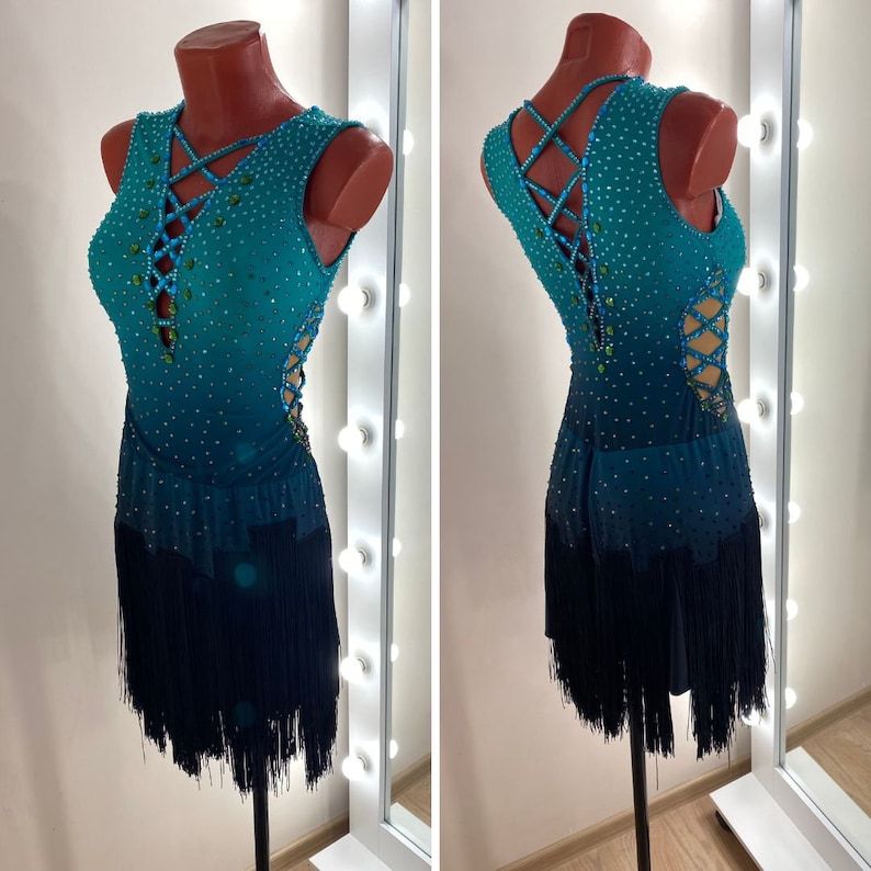 Latin Ballroom Dress.latin Dance Dress.salsa Dress.ballroom Dresses ...