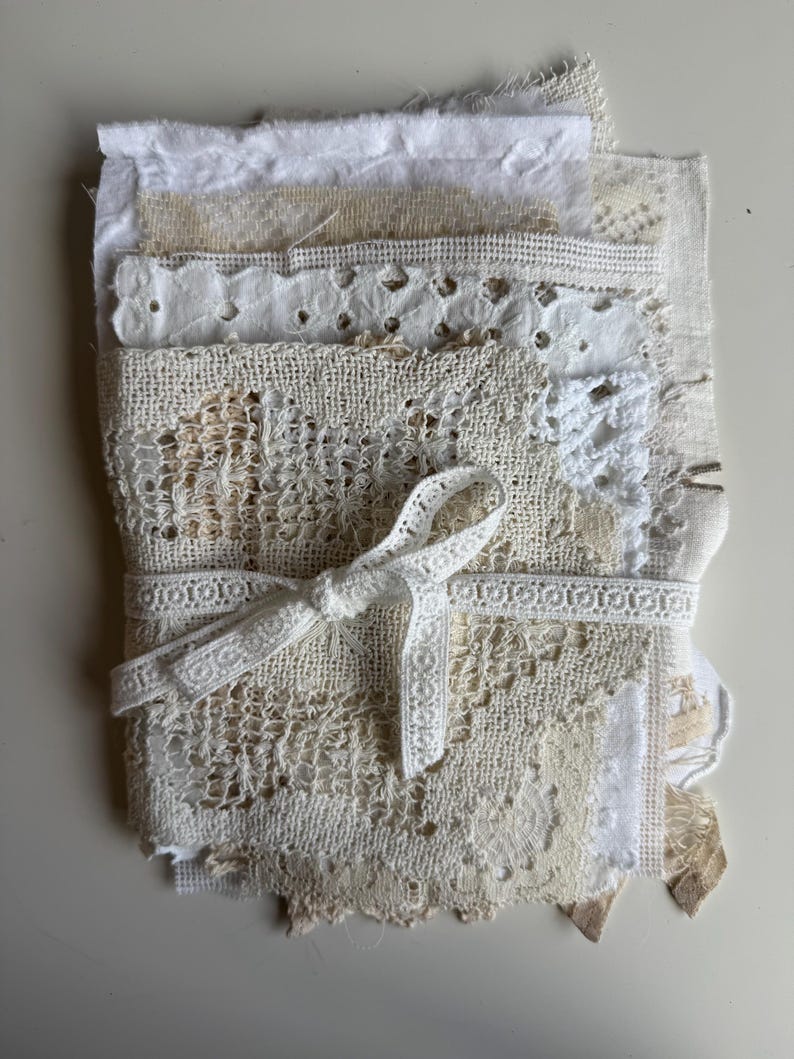 Fabric Bundle All Natural #6 Mixed Media Ephemera - Etsy