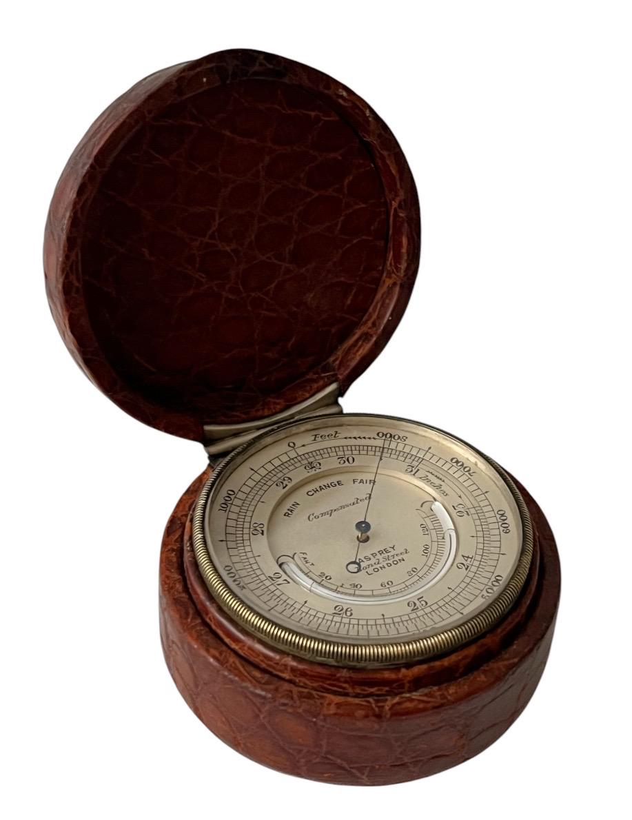 Antique Asprey Compensated Aneroid Barometer Late 19thearly 20th ...