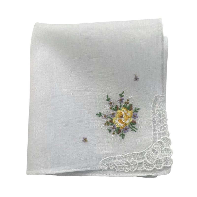 Embroidered Handkerchief - Etsy