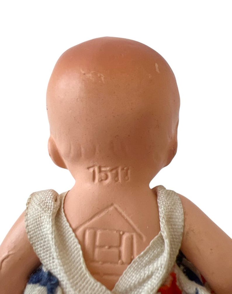 Antique Hertwig German Baby Doll – Marked – Dollhouse Baby – Original ...