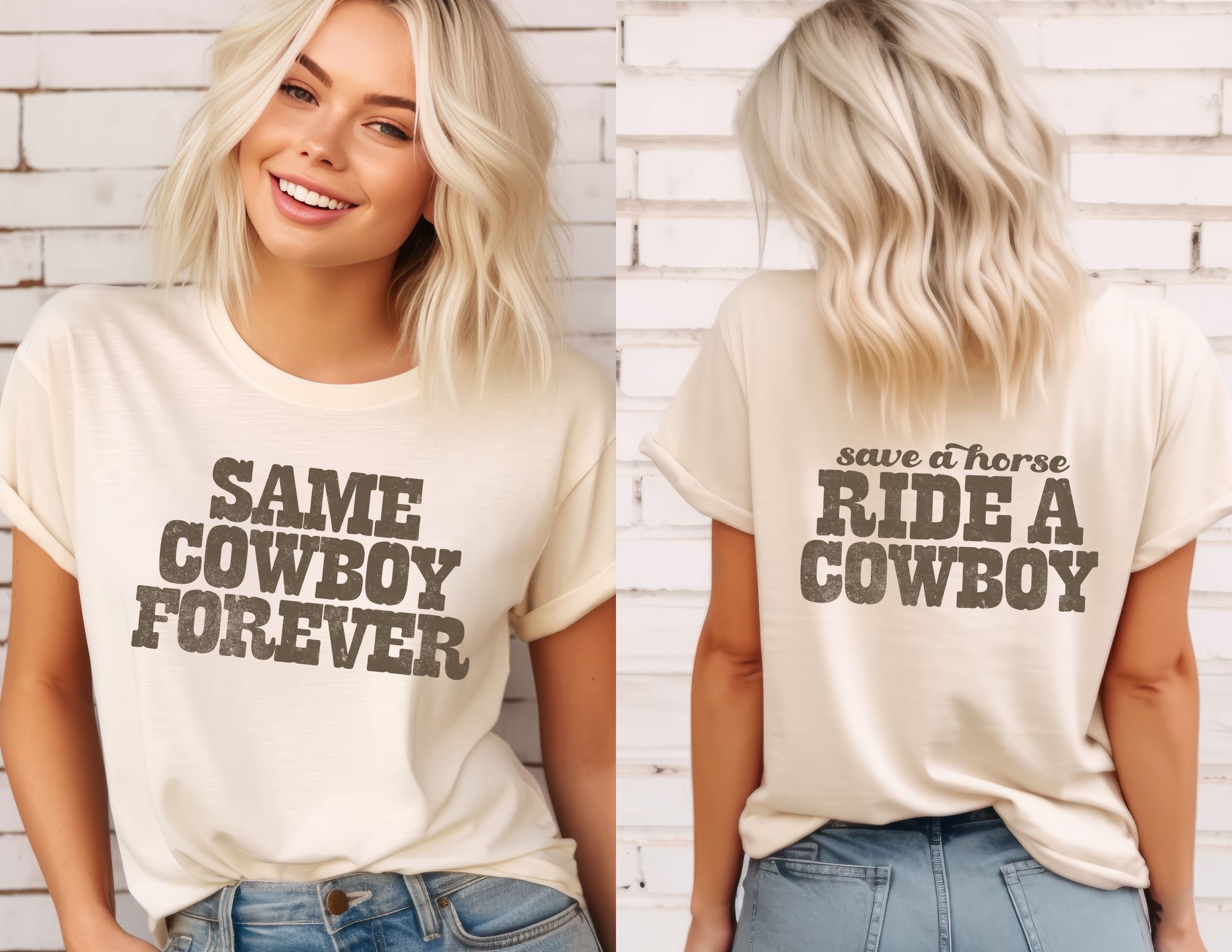 Same Cowboy Forever, Save a Horse Ride a Cowboy, Tshirt, Country Music ...