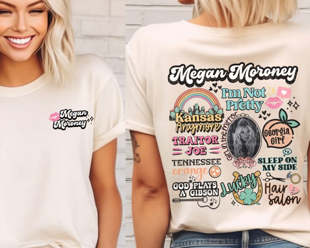 Megan Moroney Concert Song Tshirt, Music, Nashville, Western Cowgirl ...