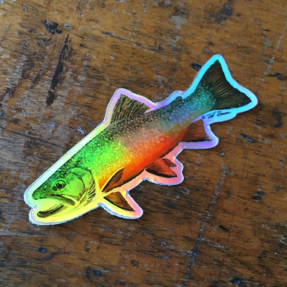 3 Holographic Brook Trout Decal | Etsy