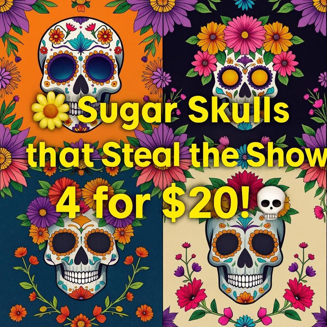 Celebrate Life With Color – Día De Los Muertos Sugar Skull Art Set - Etsy