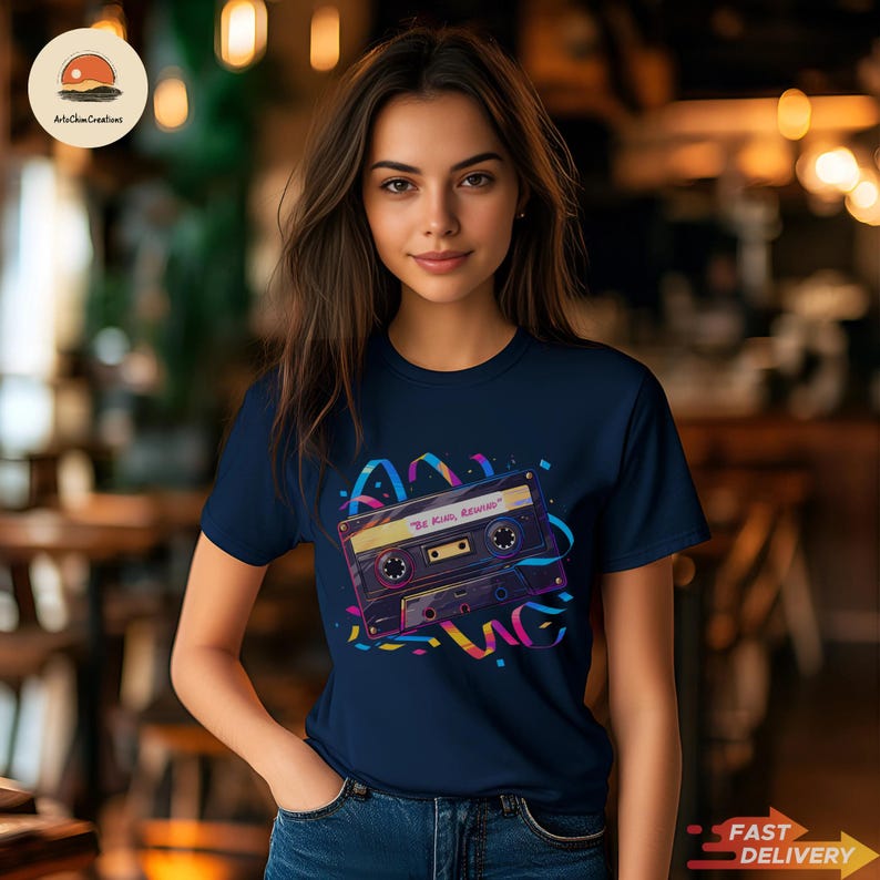 Retro Vibes: Upcycled Vintage VHS Graphic Tee - Etsy