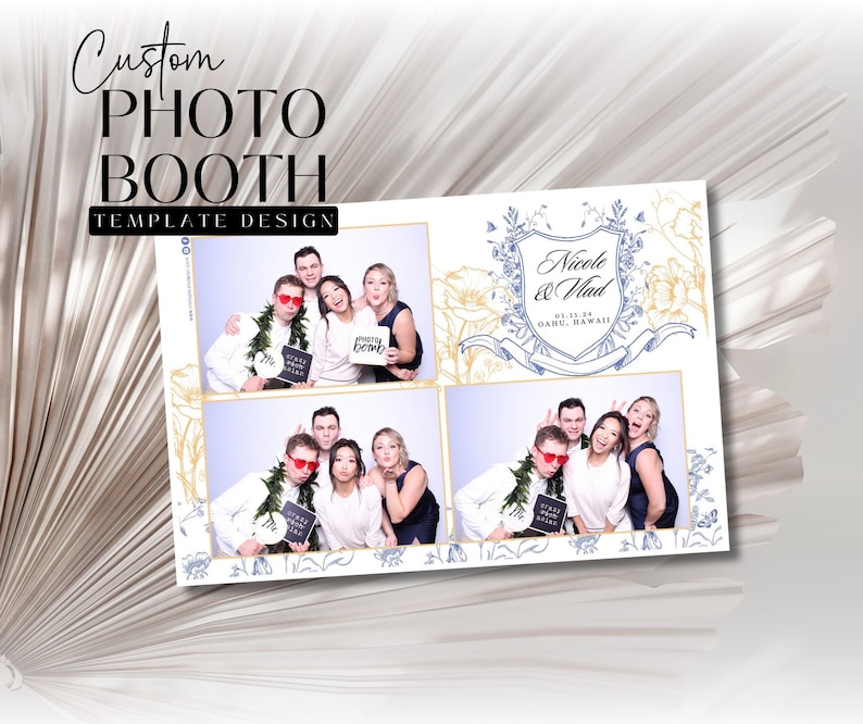 Custom Photo Booth Template Layout Personalized Photobooth Overlay ...