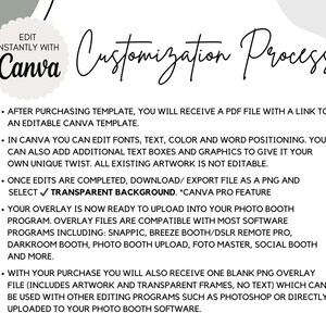 Minimalist Photo Booth Template Modern Wedding Simple Design Graduation ...