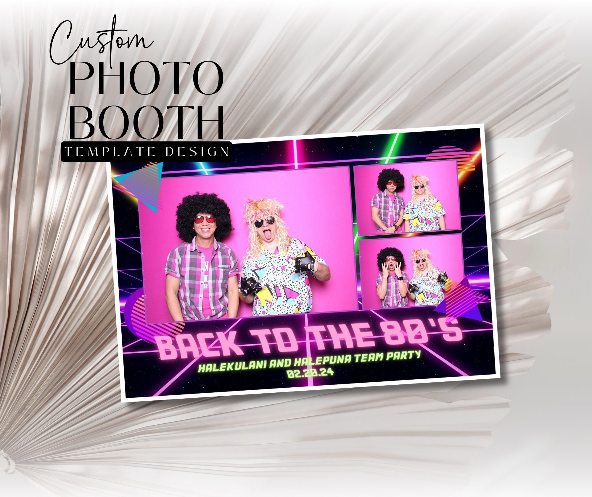 Custom Photo Booth Template Layout Personalized Photobooth Overlay ...