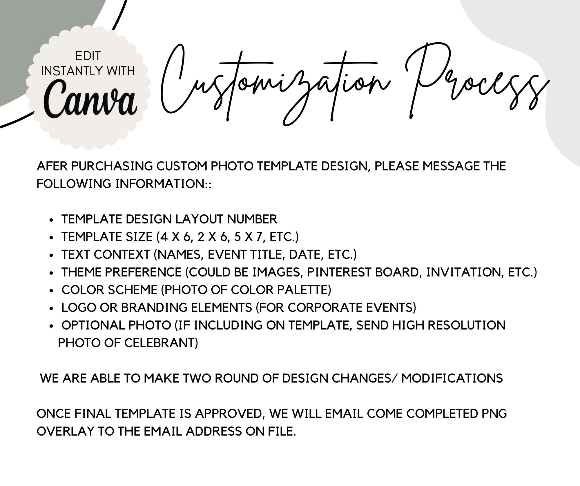 Custom Photo Booth Template Layout Personalized Photobooth Overlay ...