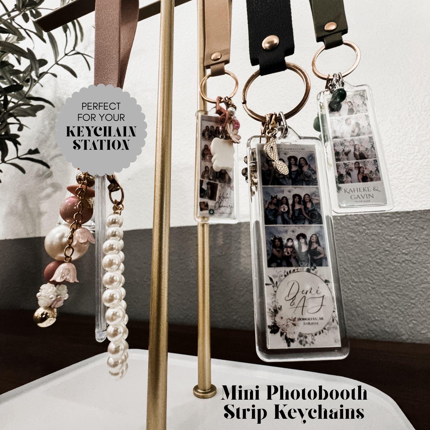 Mini Photobooth Strip Acrylic Keychains Set of 100 Blank Photo Booth ...