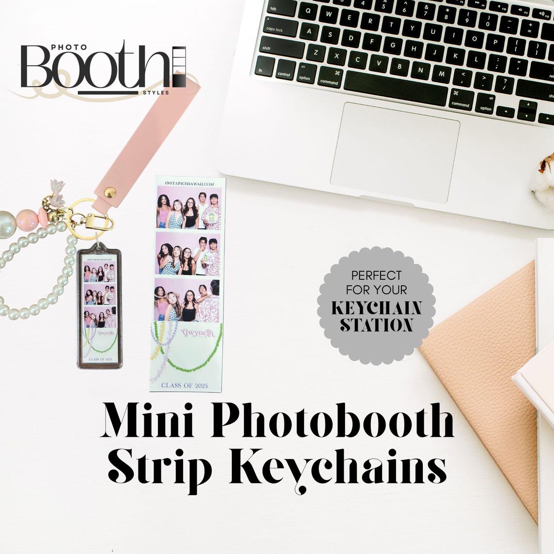 Mini Photobooth Strip Acrylic Keychains Set of 100 Blank Photo Booth ...