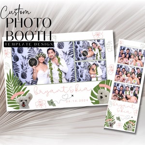 Custom Photo Booth Template Layout Personalized Photobooth Overlay ...