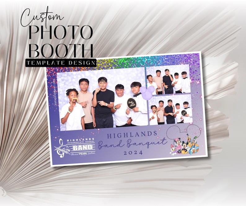 Custom Photo Booth Template Layout Personalized Photobooth Overlay ...