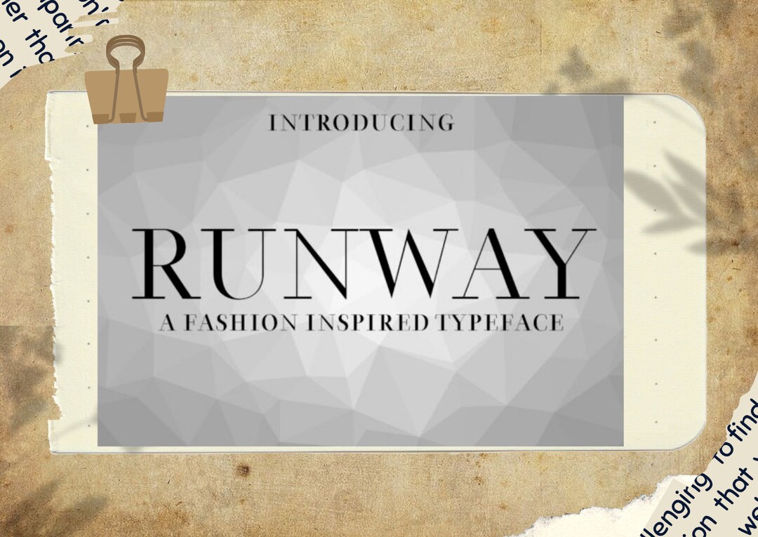 Runway Bold Font, Handwritten Bold Font, Modern Bold Font, Cricut Font ...